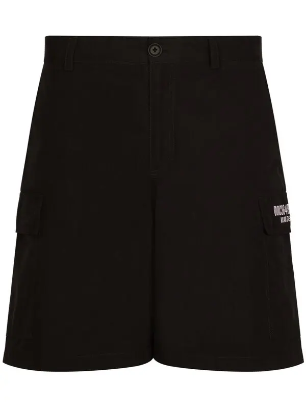 Dolce & Gabbana Logo Bermuda Shorts - Black