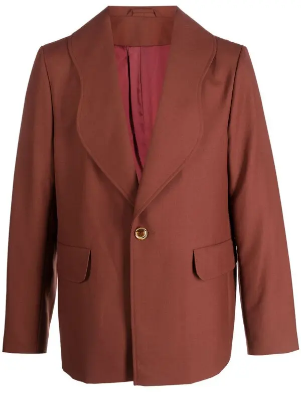 Séfr Scallop-lapels Single-breasted Blazer