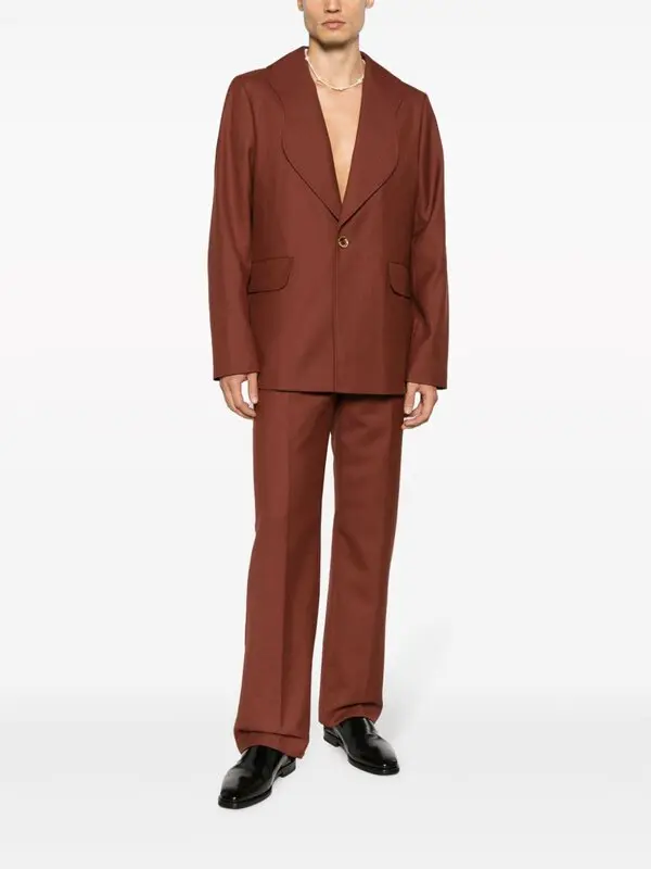 Séfr Scallop-lapels Single-breasted Blazer