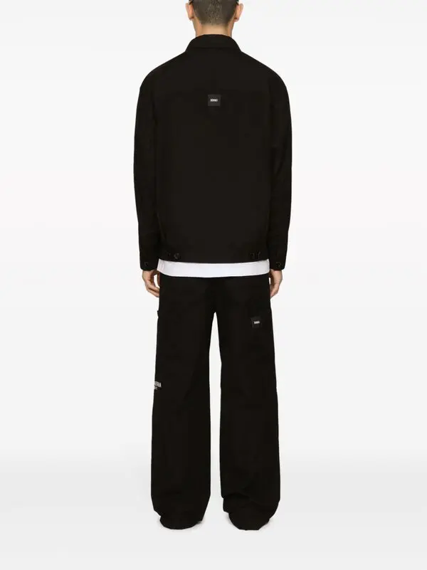 Dolce & Gabbana Logo-print Wide-leg Trousers