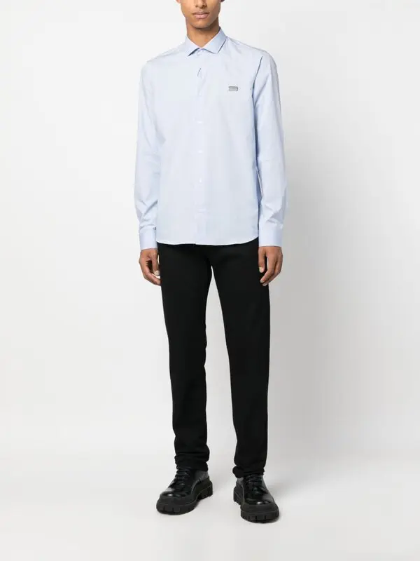 Philipp Plein Sugar Daddy Cut Cotton Shirt
