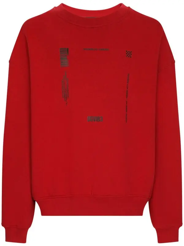 Dolce & Gabbana Slogan-print Cotton Jumper