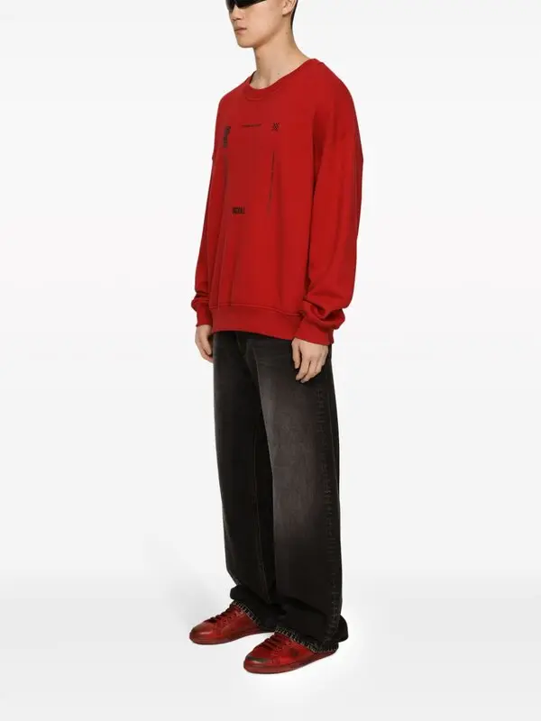 Dolce & Gabbana Slogan-print Cotton Jumper