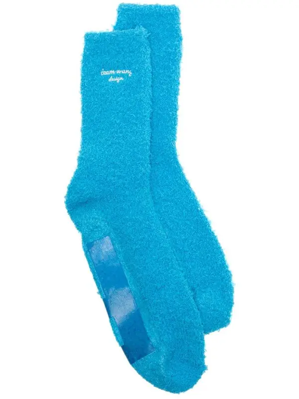 TEAM WANG DESIGN Logo Socks - Blue