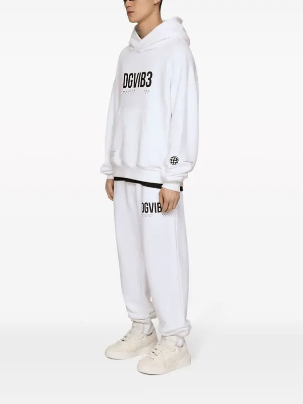 Dolce & Gabbana Slogan-print Cotton Hoodie - White