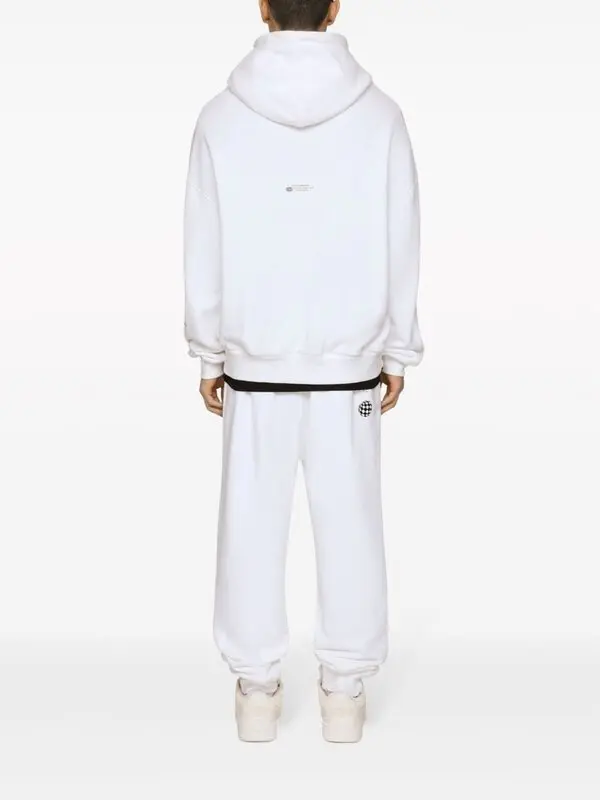 Dolce & Gabbana Slogan-print Cotton Hoodie - White