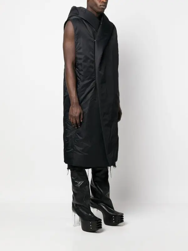 Rick Owens Hooded Gilet Coat