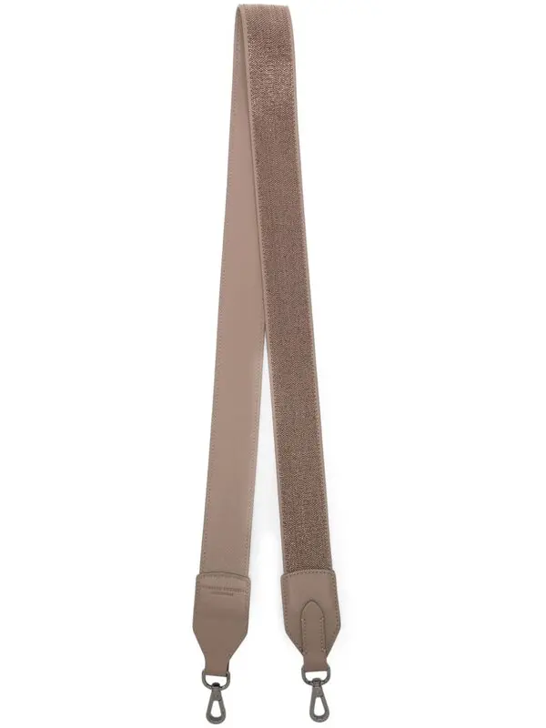 Brunello Cucinelli Precious Leather Bag Strap - Brown