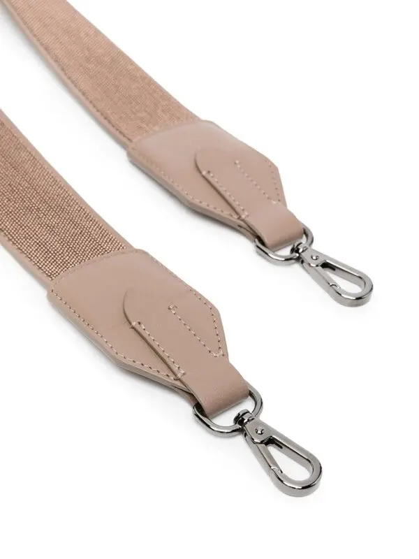Brunello Cucinelli Precious Leather Bag Strap - Brown