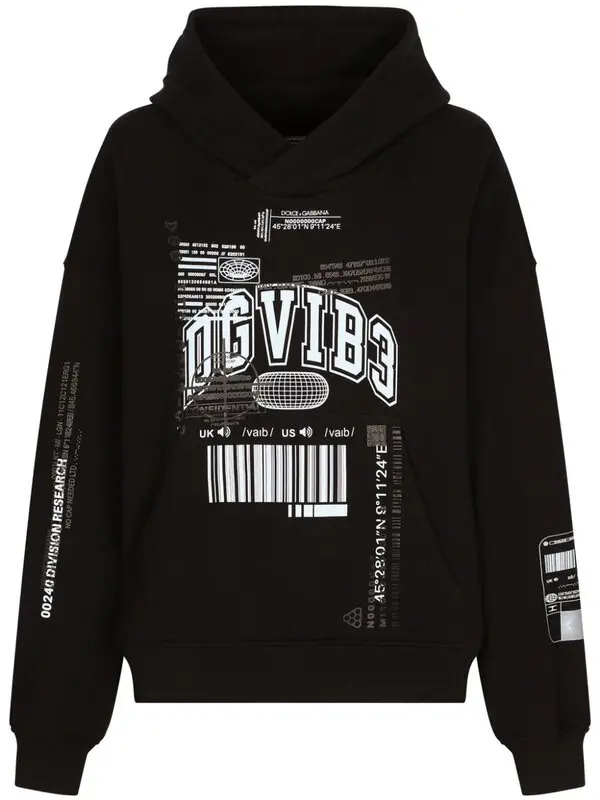 Dolce & Gabbana Printed Cotton Hoodie