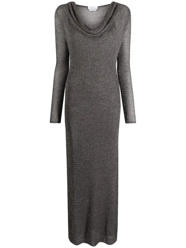 Blumarine Cowl-neck Maxi Dress