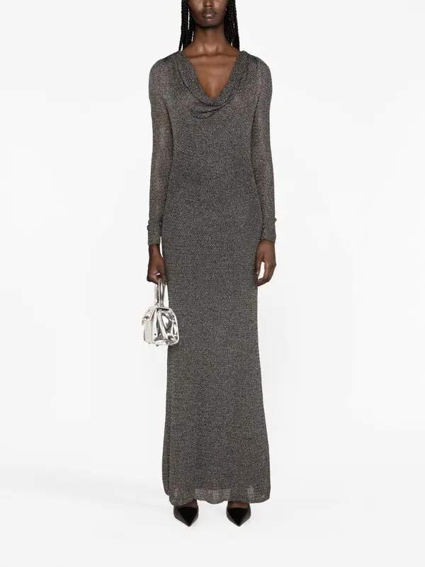 Blumarine Cowl-neck Maxi Dress