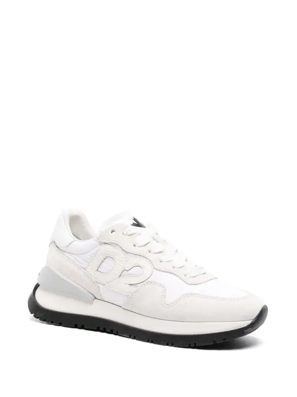 Dsquared2 Logo-patch Leather Lace-up Sneakers