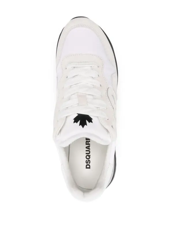 Dsquared2 Logo-patch Leather Lace-up Sneakers