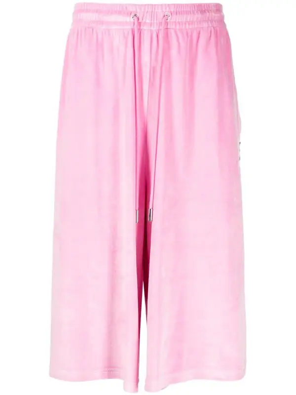 TEAM WANG DESIGN Brushed-effect Bermuda Shorts - Pink