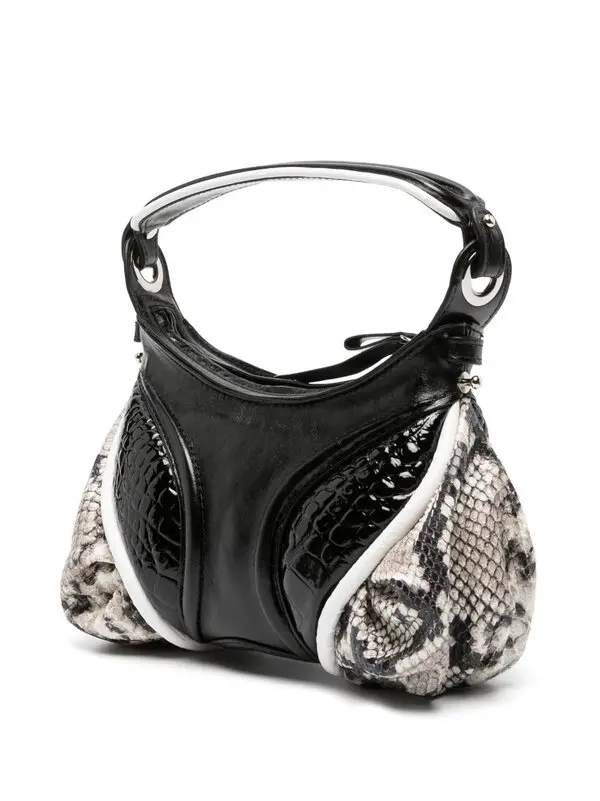 MARINE SERRE Small Futura Shoulder Bag