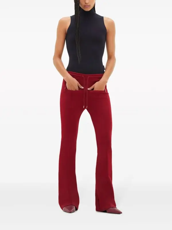 COURREGES Techno Jersey High-neck Bodysuit