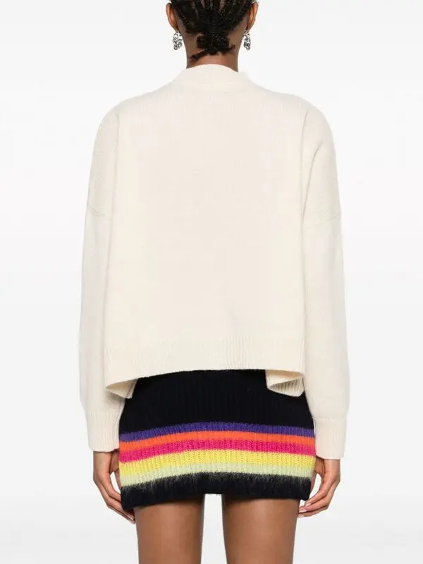 Giada Benincasa Intarsia Logo Merino Wool Jumper