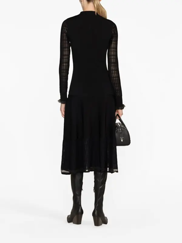 3.1 Phillip Lim High-neck Flared Midi Dress