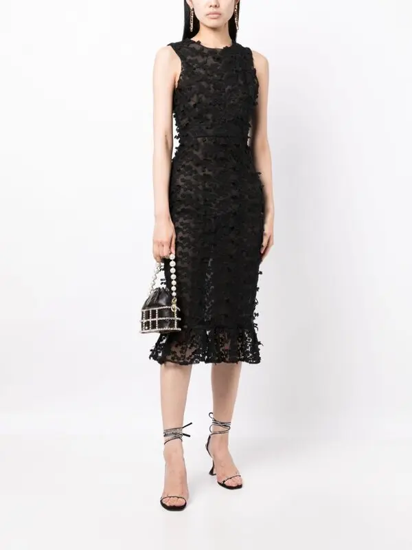 cynthia rowley floral lace dress Gold Filigree Dress main image 0