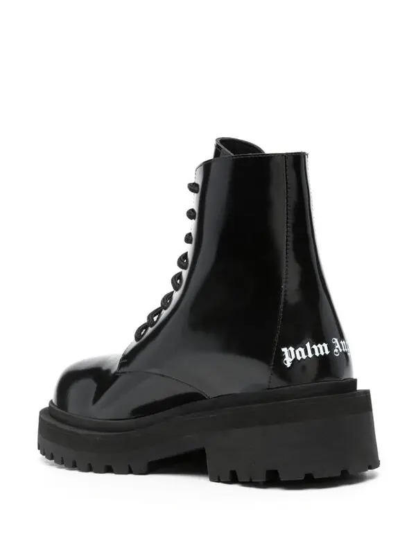 Palm Angels Logo-print Lace-up Boots