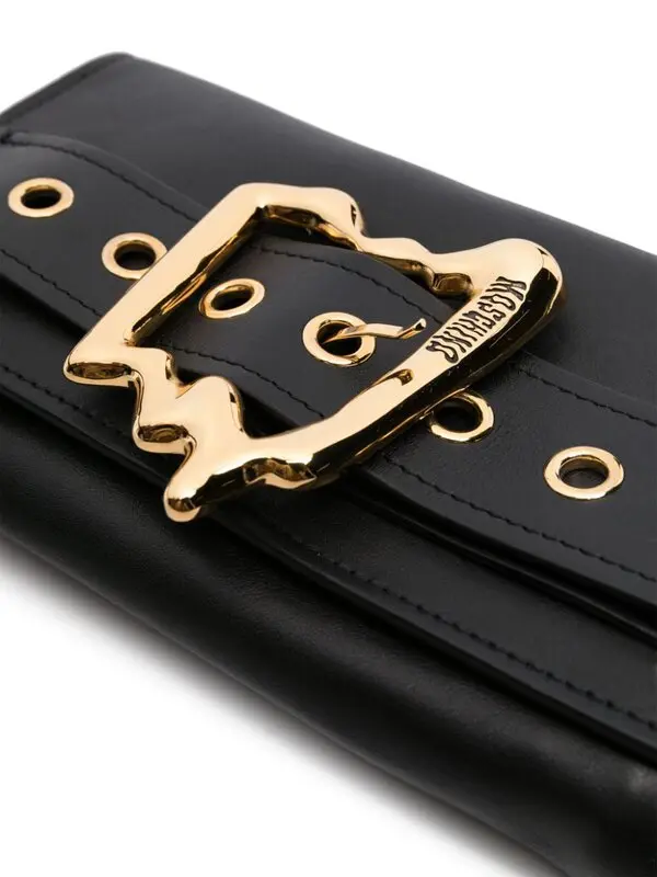 Moschino Engraved Leather Crossbody Bag