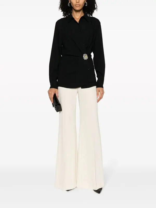Moschino Virgin Wool Palazzo Trousers