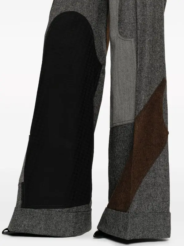 Moschino Patchwork-design Palazzo Trousers