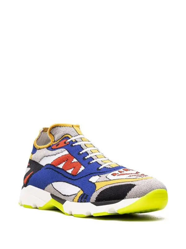 Marni Trompe L'oeil-print Sneakers - Grey