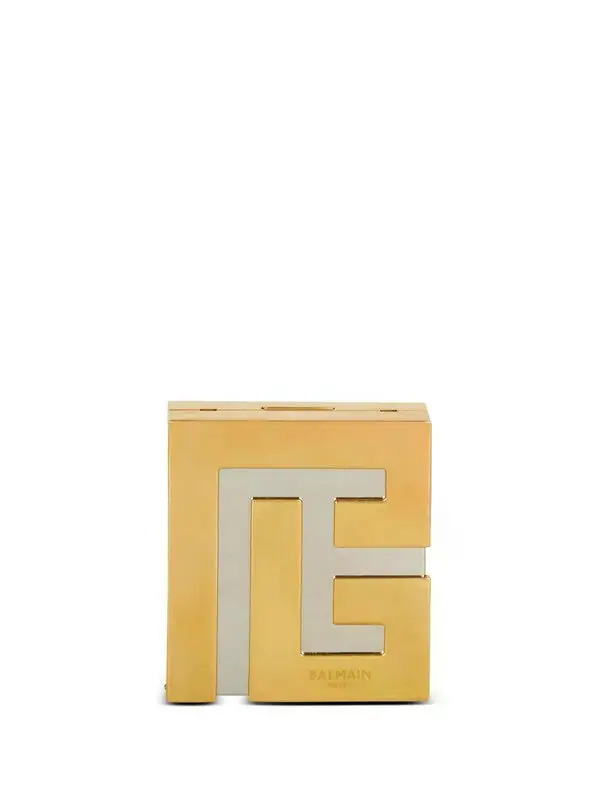 Balmain Logo-plaque Metal Clutch