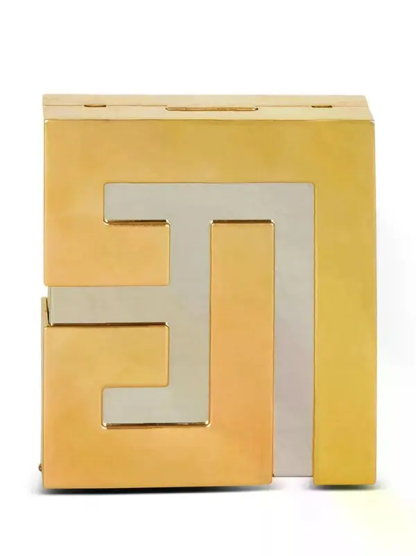Balmain Logo-plaque Metal Clutch