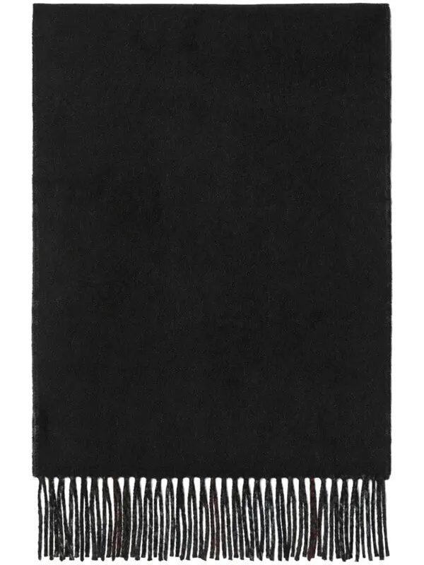 Burberry Checked Reversible Cashmere Scarf - Black