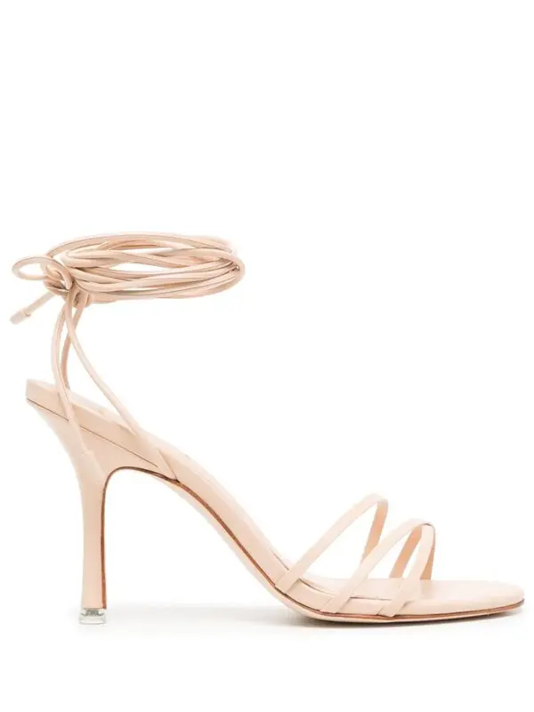 BLACK SUEDE STUDIO Leandra 95mm Leather Sandals