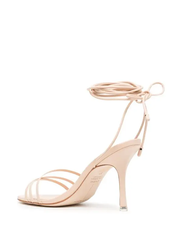 BLACK SUEDE STUDIO Leandra 95mm Leather Sandals