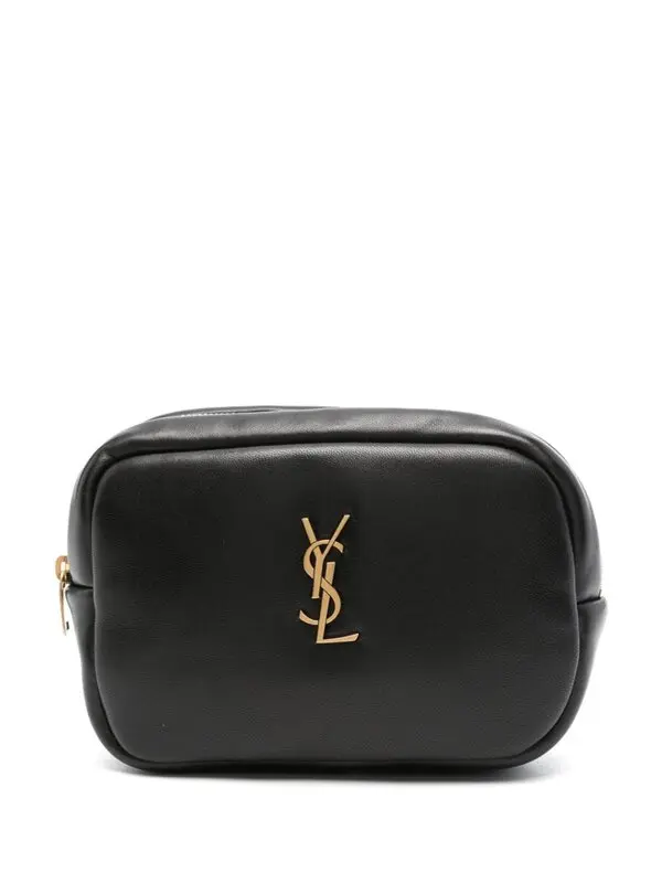 Saint Laurent Mini Calypso Makeup Bag - Black