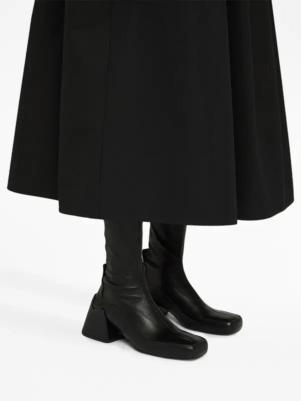 JIL SANDER Block-heel Leather Boots