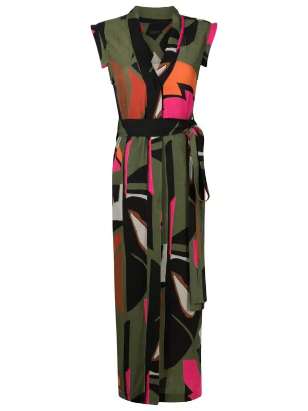 OSKLEN Foliage-print Maxi Dress