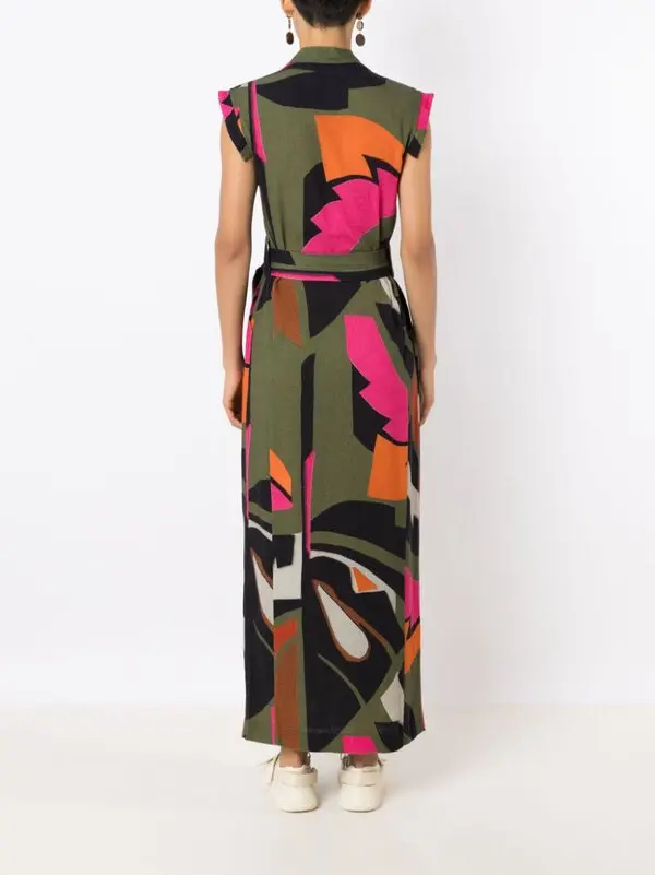 OSKLEN Foliage-print Maxi Dress
