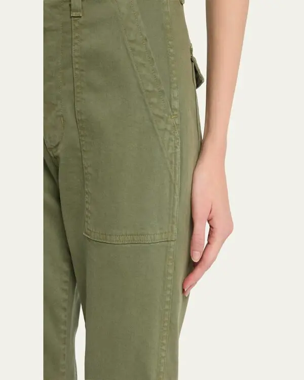 AMO Easy Straight Army Trousers - Black