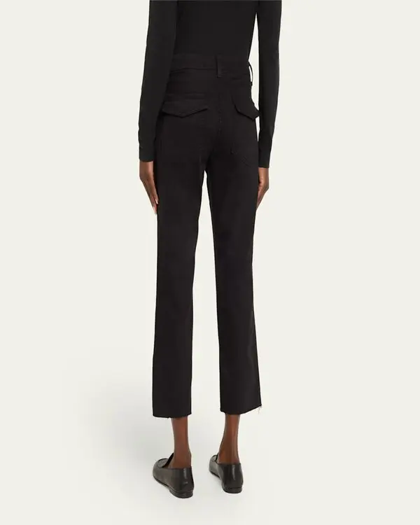 AMO Easy Straight Army Trousers - Black
