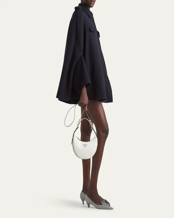 Prada Calf Leather Shoulder Bag - Cognac