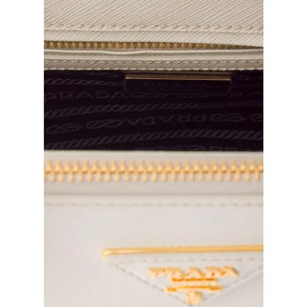 Prada Sfumato Galleria Medium Top-handle Bag - Talco