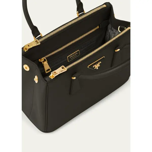 Prada Sfumato Galleria Medium Top-handle Bag - Talco