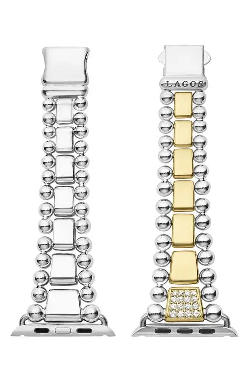 Lagos Smart Caviar Diamond Apple Watch Band - Two-tone