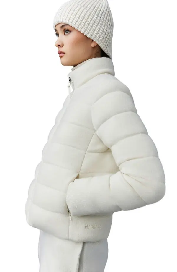 Mackage Melia Wool & Cashmere Blend Down Puffer Coat