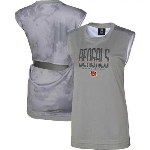 OUTERSTUFF Cincinnati Bengals No Sweat Tank Top - Gray