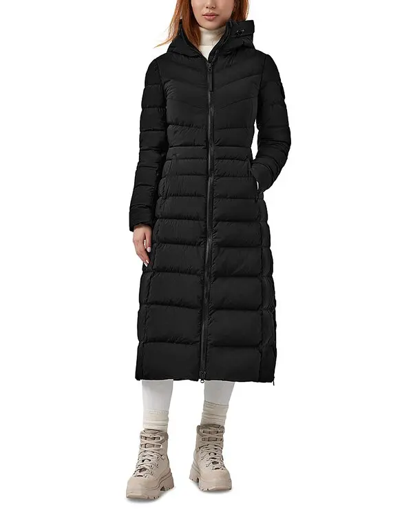 Canada Goose Clair Long Down Coat - Black
