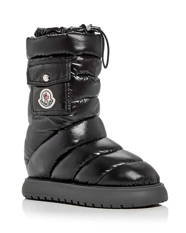 Moncler Gaia Quilted Cold Weather Boots - Black