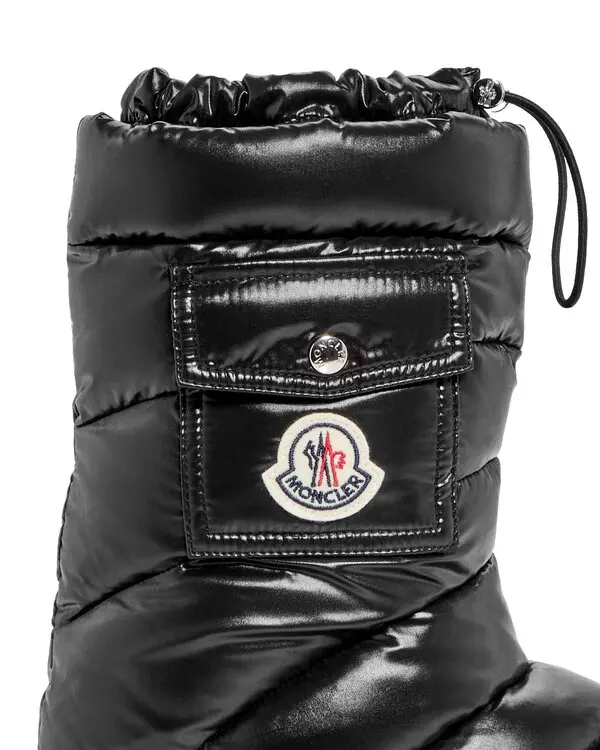 Moncler Gaia Quilted Cold Weather Boots - Black