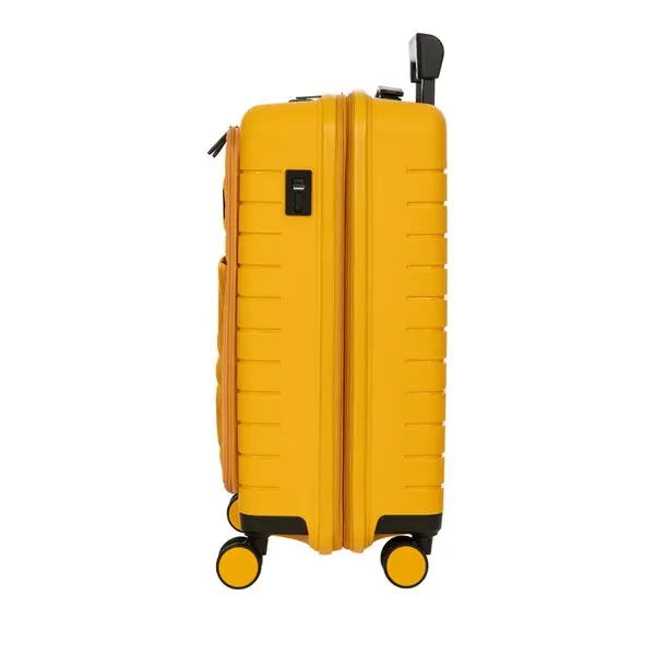 Bric'S By Ulisse 21-inch Expandable Carry On Spinner Suitcase With Pocket - Mango